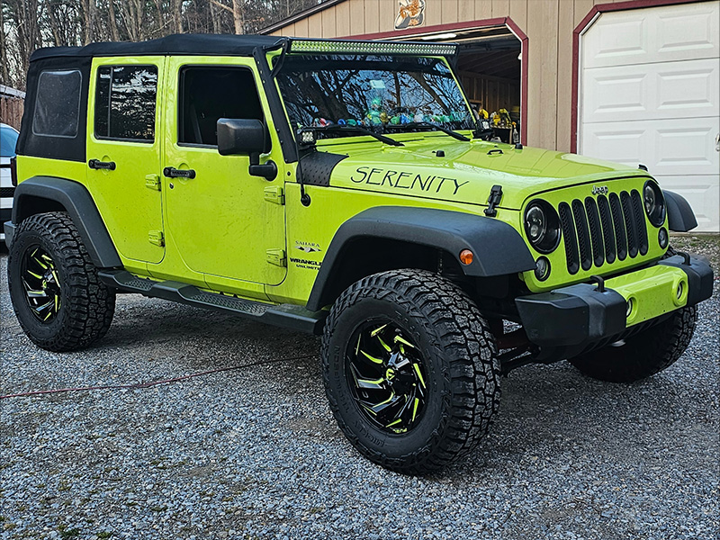 2017 Jeep Wrangler - 18x9 Fuel Offroad Wheels LT35x12.50R18 Mickey ...