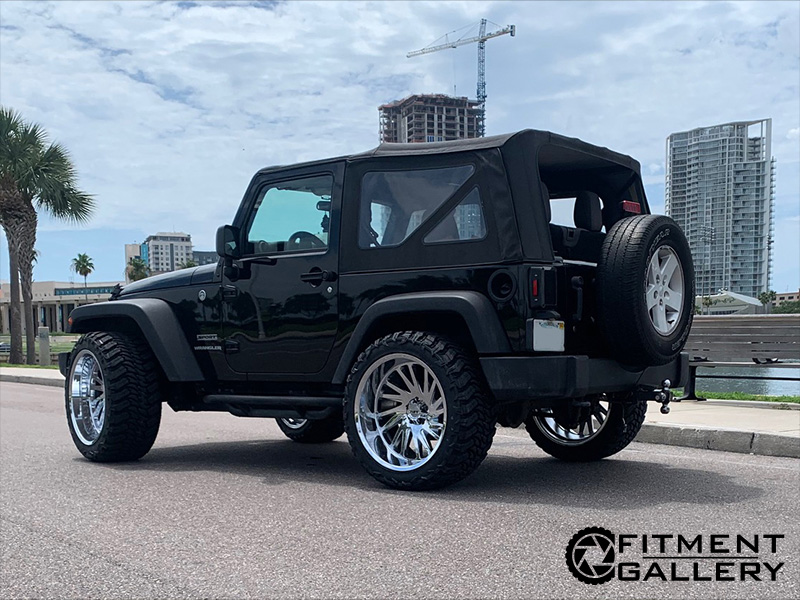 2017 Jeep Wrangler - 22x12 Tuff Wheels LT33x13.50R22 Atturo Tires