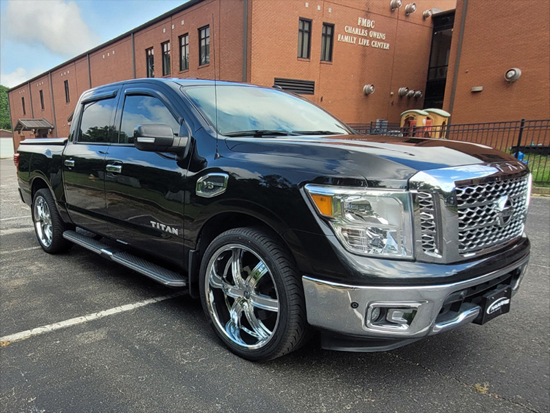 2017 Nissan Titan - 24x10 2Crave Wheels 305/35ZR24 Lexani Tires