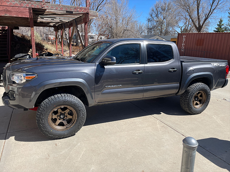2017 Toyota Tacoma - 17x9 Fuel Offroad Wheels LT275/70R17 Falken Tires