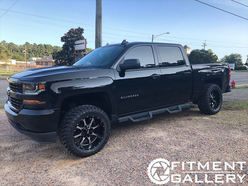 2018 Chevrolet Silverado 1500 - 20x10 Moto Metal Wheels LT33x12.50R20 ...