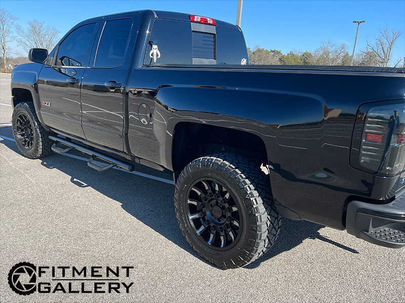 2018 Chevrolet Silverado 1500 - 20x9 Black Rhino Wheels LT285/60R20 ...