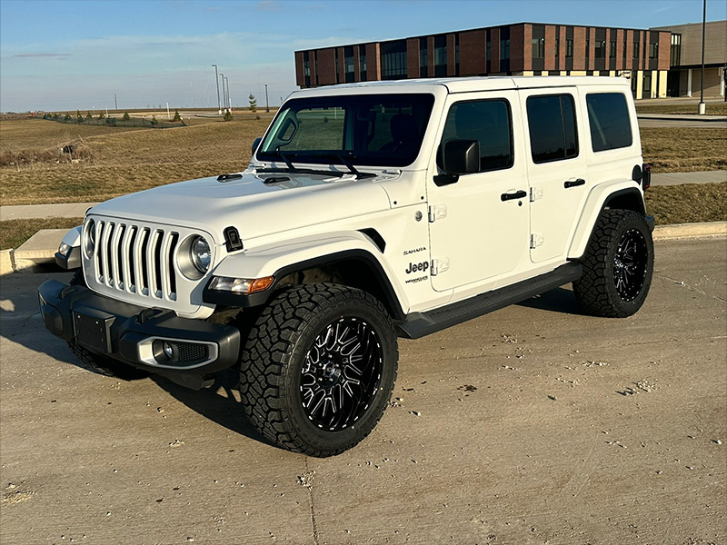 2018 Jeep Wrangler - 20x10 Vision Offroad Wheels 33x12.50R20 Kenda Tires