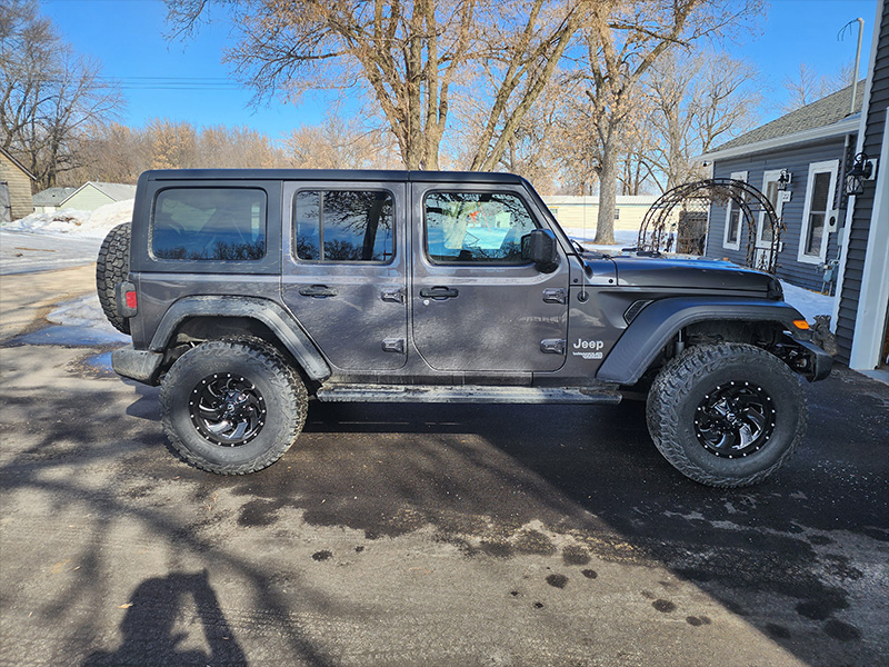 2018 Jeep Wrangler - 17x9 Fuel Offroad Wheels LT35x12.50R17 Mickey ...