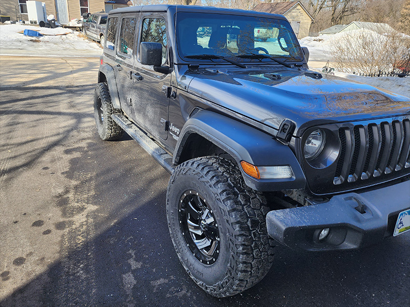 2018 Jeep Wrangler - 17x9 Fuel Offroad Wheels LT35x12.50R17 Mickey ...