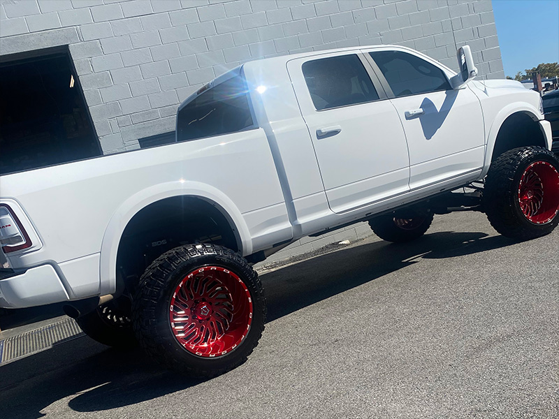 2018 Ram 2500 - 24x14 TIS Offroad Wheels 40x13.50R24 Fury Tires