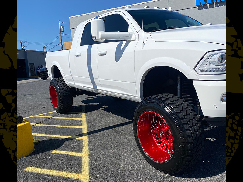 2018 Ram 2500 - 24x14 TIS Offroad Wheels 40x13.50R24 Fury Tires