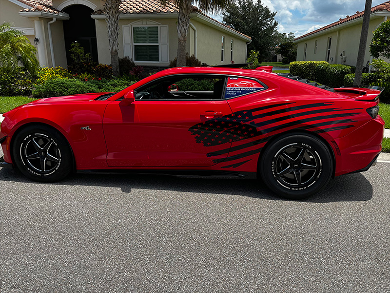 2019 Chevrolet Camaro - Staggered VMS Wheels P305/45R18 Mickey Thompson ...