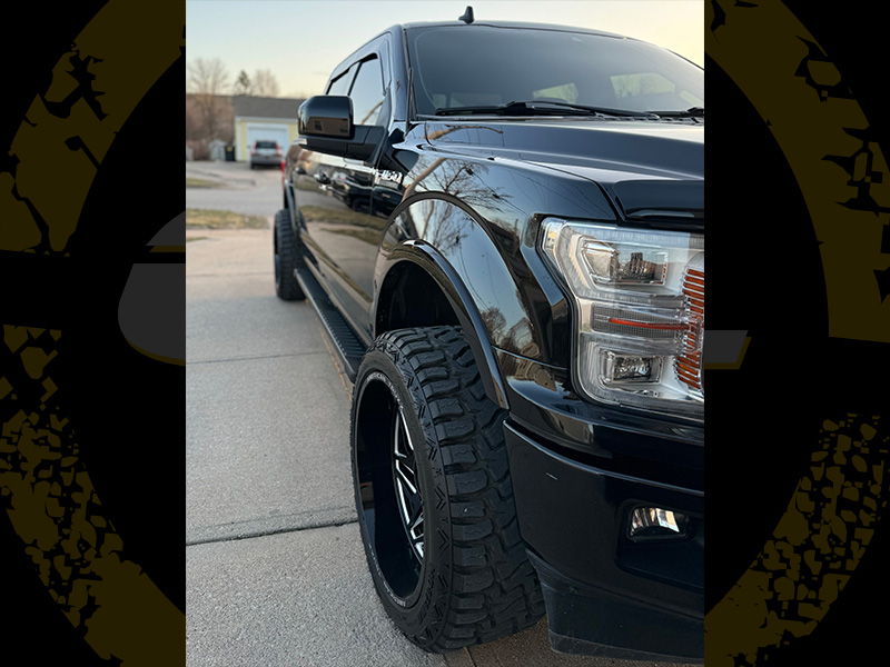 2019 Ford F-150 - 22x12 American Truxx Wheels LT33x12.50R22 Haida Tires