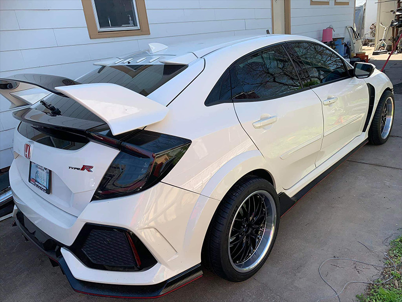 2019 Honda Civic - 18x9.5 MRR Wheels 275/35ZR18 Michelin Tires