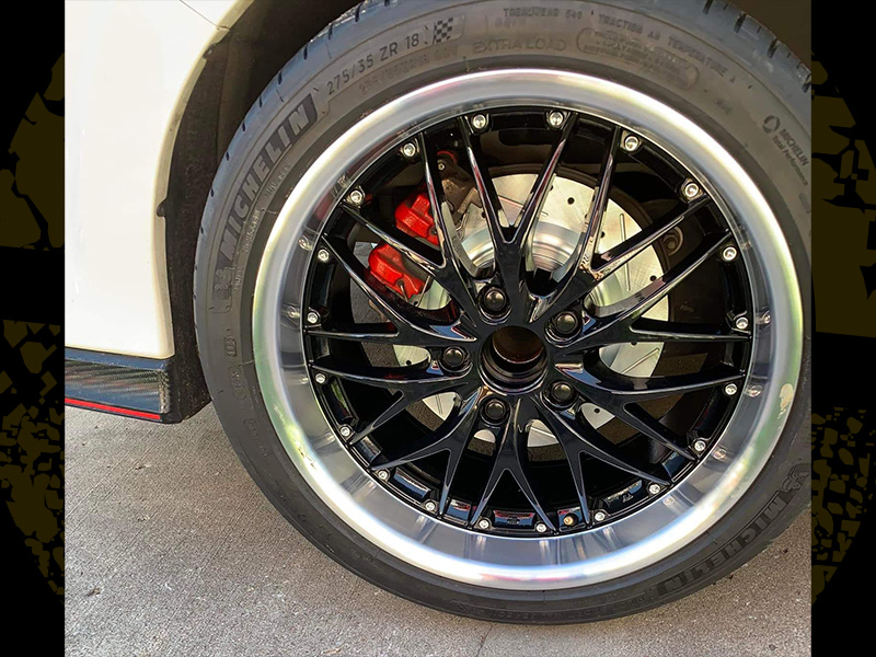 2019 Honda Civic - 18x9.5 MRR Wheels 275/35ZR18 Michelin Tires