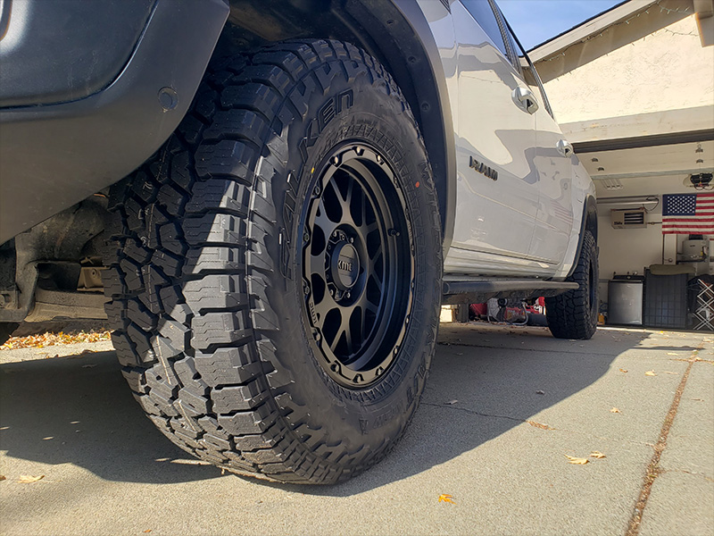 2019 Ram 1500 - 18x8.5 KMC Wheels LT295/70R18 Falken Tires