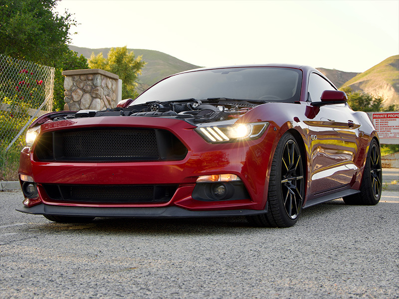 2020 Ford Mustang - Staggered MRR Wheels 255/35R19 Falken Tires