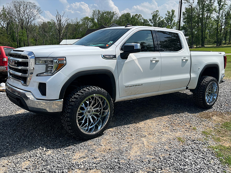 2020 GMC Sierra 1500 - 24x12 Vision Offroad Wheels LT35x12.50R24 Haida ...