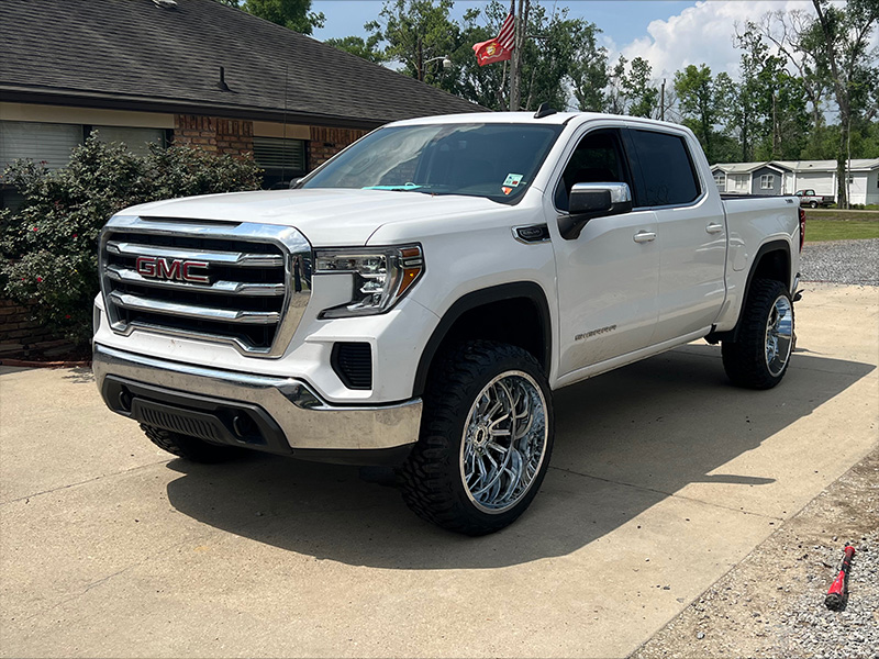 2020 GMC Sierra 1500 - 24x12 Vision Offroad Wheels LT35x12.50R24 Haida ...