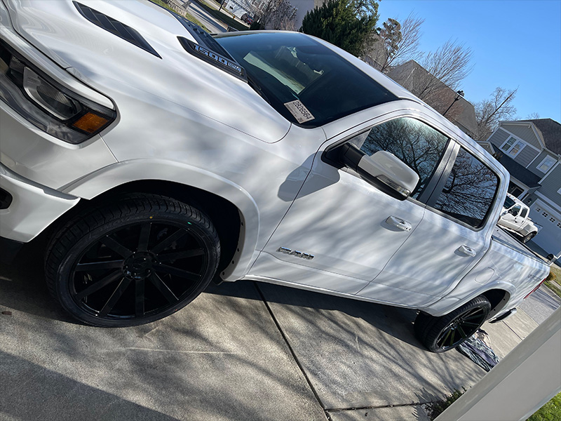 2020 Ram 1500 - 24x10 Dub Wheels 305/35R24 Ironman Tires