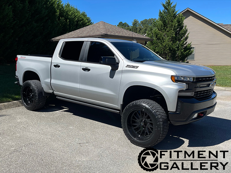 2021 Chevrolet Silverado 1500 - 22x12 TIS Offroad Wheels 35x12.50R22 ...