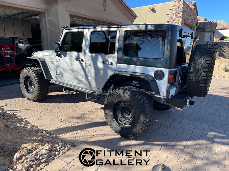 2012 Jeep Wrangler - 20x9.5 Vision Offroad Wheels 37x12.50R20 Cooper Tires