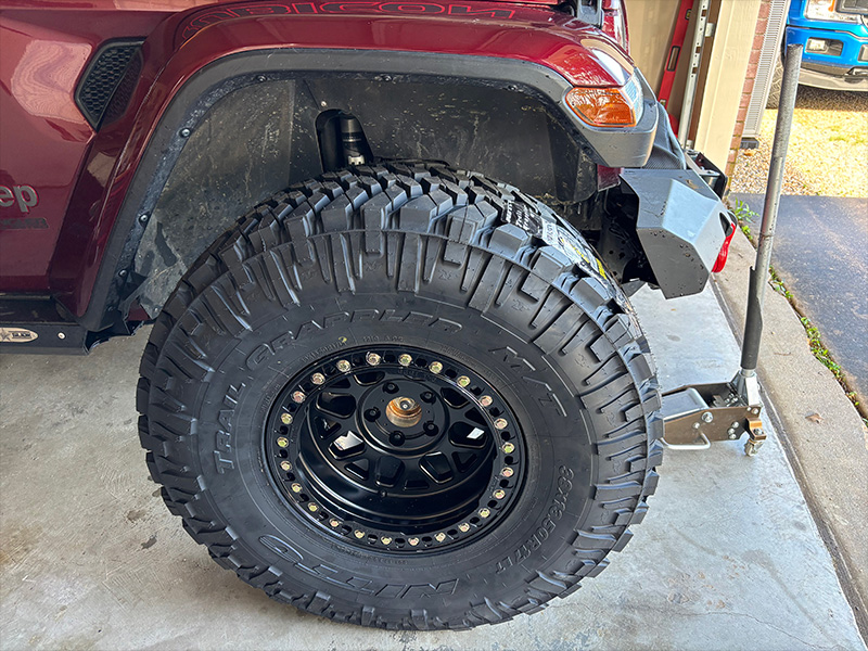2021 Jeep Wrangler - 17x9 KMC Wheels 38x13.50R17 Nitto Tires