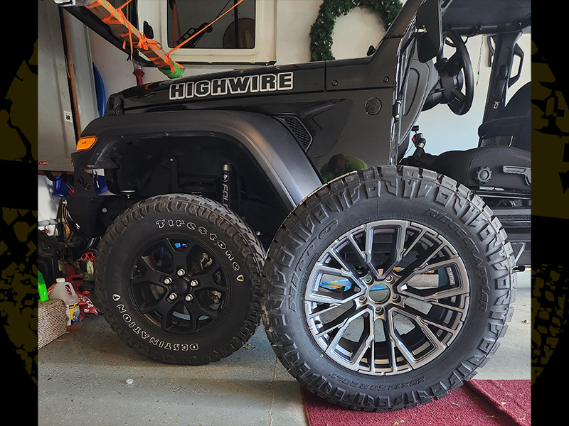 2021 Jeep Wrangler - 20x10 Fuel Offroad Wheels LT35x12.50R20 Nitto Tires