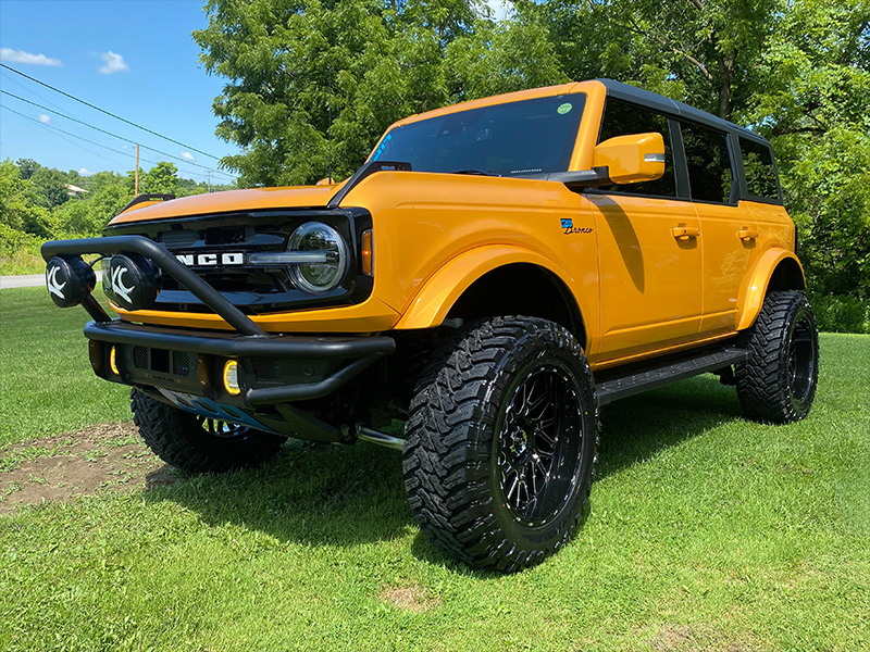 2022 Ford Bronco - 20x10 Vision Offroad Wheels LT35x12.50R20 Atturo Tires