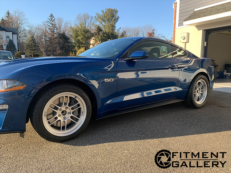 2022 Ford Mustang - Staggered Enkei Wheels 245/45R18 Continental Tires