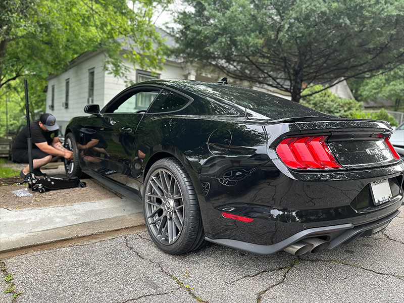 2022 Ford Mustang - 20x10 Rotiform Wheels 285/35R20 Bridgestone Tires