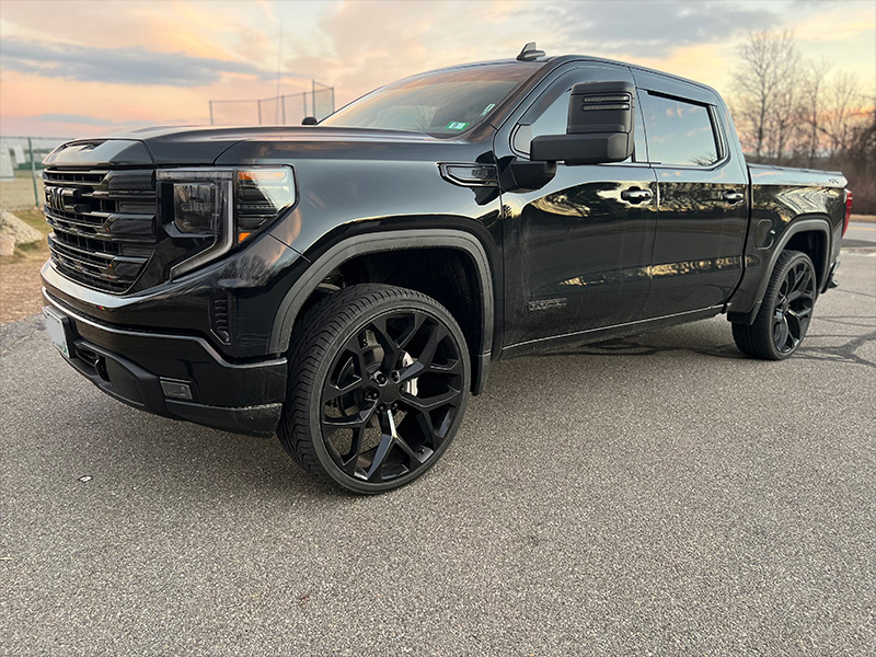 2022 GMC Sierra 1500 - 26x10 Replica Tech Wheels 305/30R26 Lexani Tires