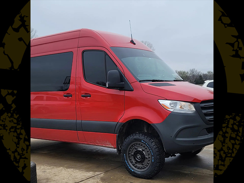 2022 Mercedes-Benz Sprinter 2500 - 17x8 Black Rhino Wheels LT245/65R17 ...