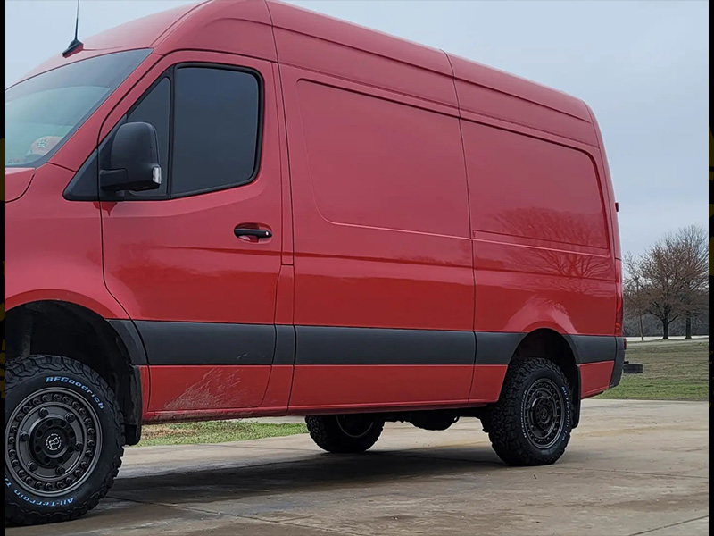 2022 Mercedes-Benz Sprinter 2500 - 17x8 Black Rhino Wheels LT245/65R17 ...