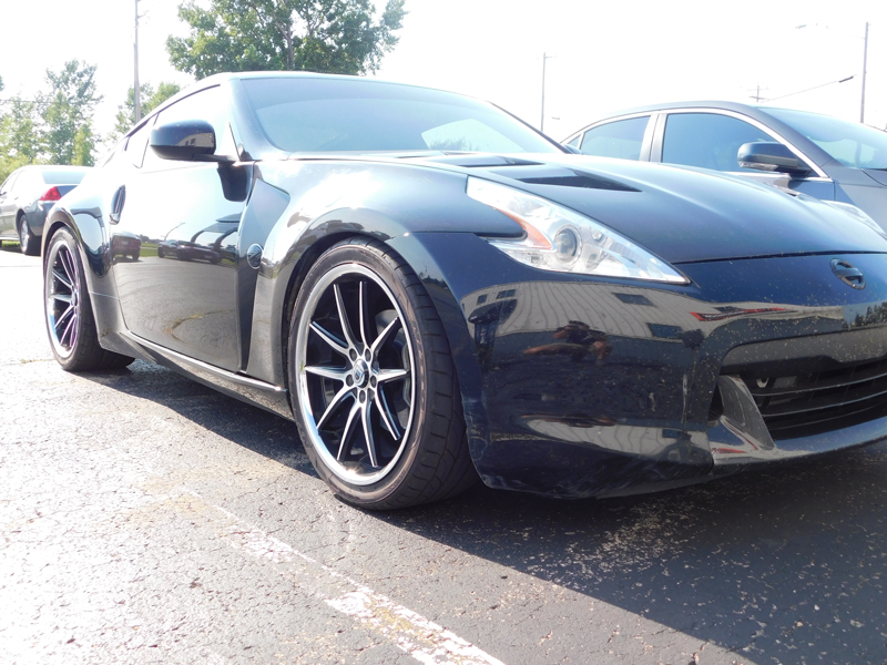 2009 Nissan 370Z - Staggered Asanti Black Label Wheels 275/35ZR20 Nitto ...