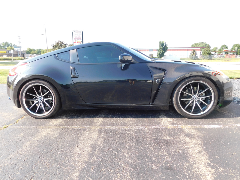2009 Nissan 370Z - Staggered Asanti Black Label Wheels 275/35ZR20 Nitto ...