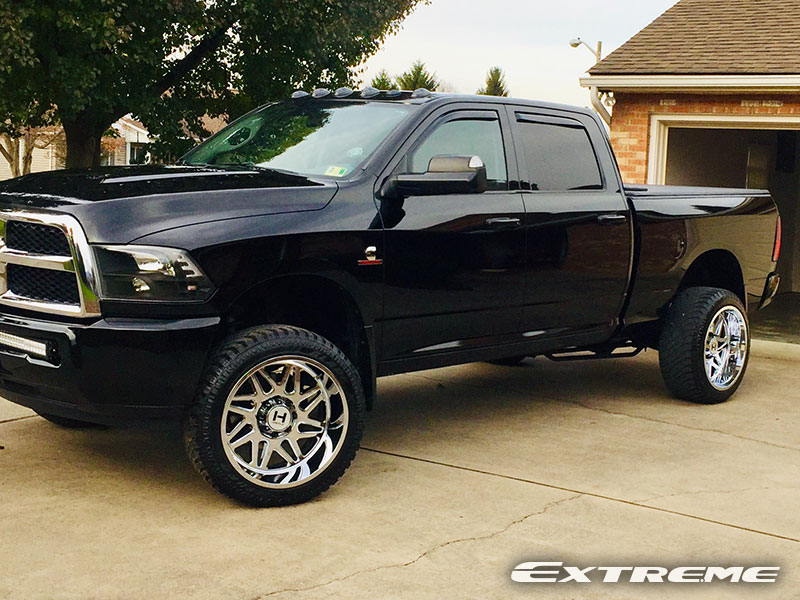 2013 Ram 2500 - 22x12 Hostile Wheels 305/45R22 Atturo Tires
