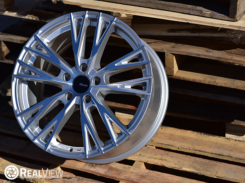 RealView of Advanti Racing Forchette 92 Silver W Machined Face - 18x8 ...