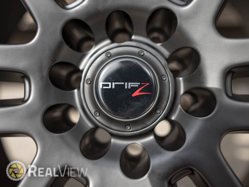 RealView of Drifz FX 207 Carbon Black W/ Red Stripes - 18x8 +35 - 207B ...