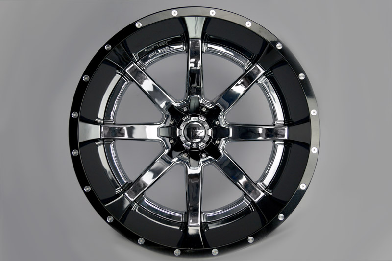 RealView of Fuel Offroad Maverick D262 Black W/ Milled Spokes - 24x14 ...