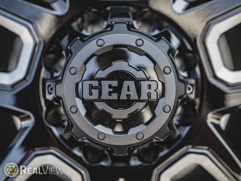 RealView of Gear Offroad Armor 743 Gloss Black W/ Milled Accents - 20x9 ...