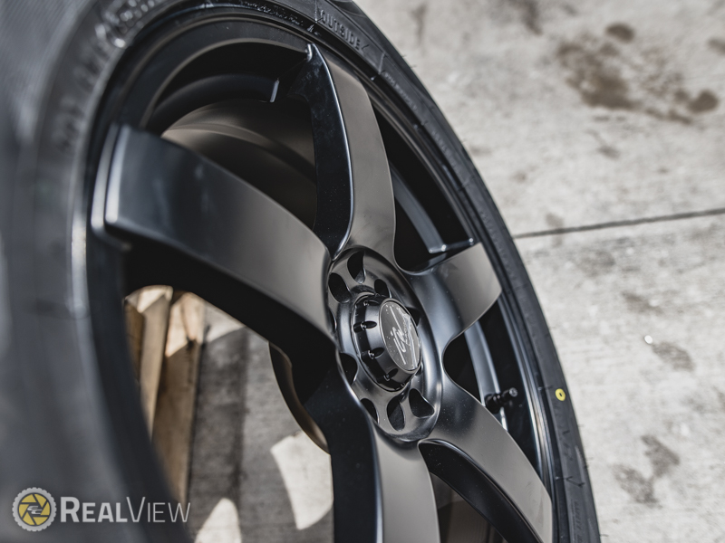 RealView of ICW Mach 5 216 Satin Black - 17x7.5 +42 - 216B-7751842