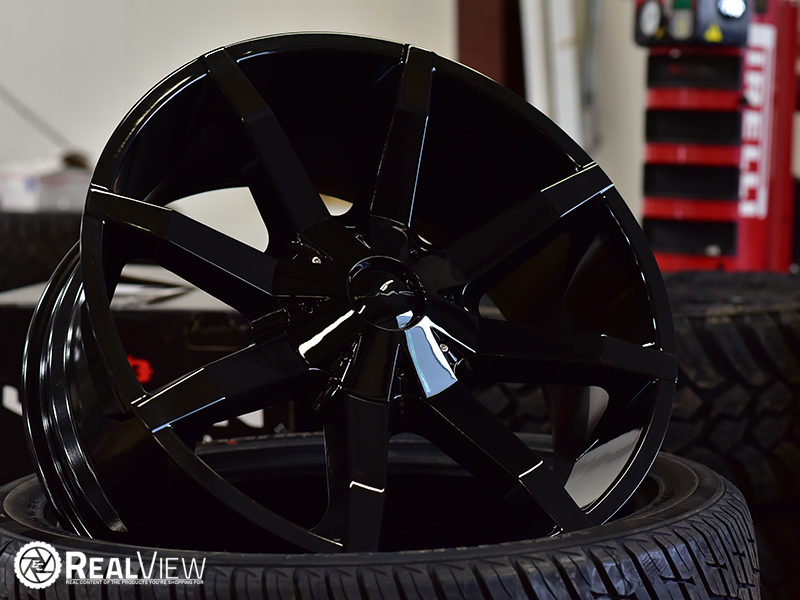 RealView of KMC KM651 Slide Black - 22x9.5 +15 - KM65122904315