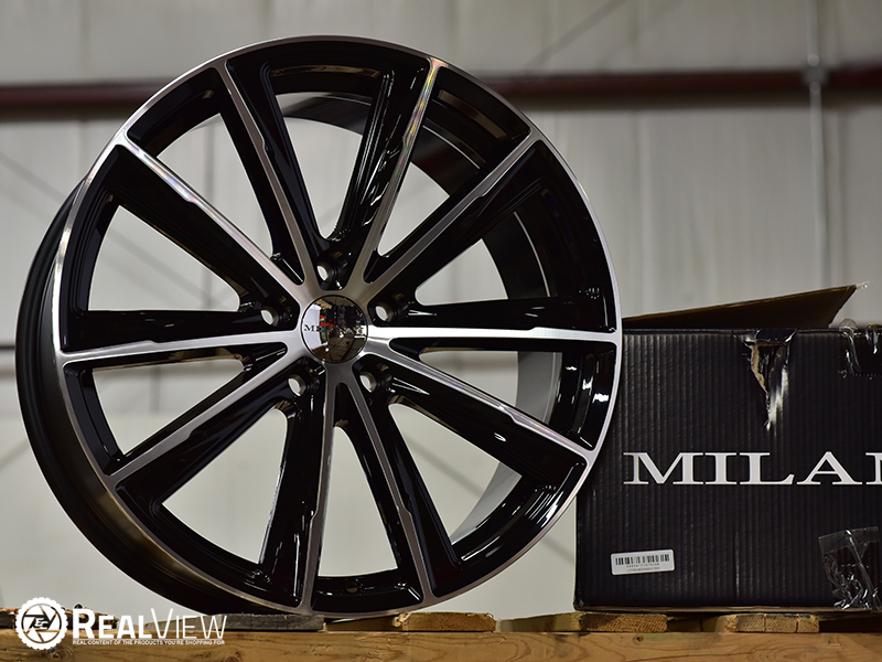 RealView of Milanni Splinter 471 Black Machined - 20x9 +20 - 471-2965GBMF20