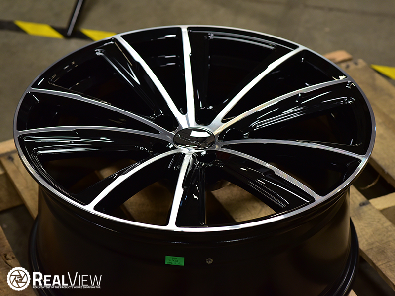 Milanni Splinter 471 Black Machined Wheels 5x120 - 20x9 +15 - 471 ...