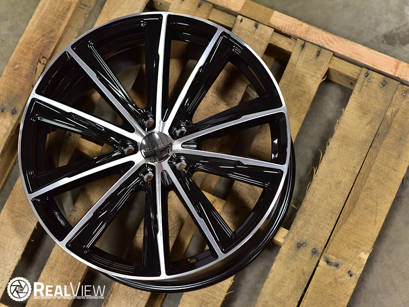 RealView of Milanni Splinter 471 Black Machined - 20x9 +20 - 471-2990GBMF20