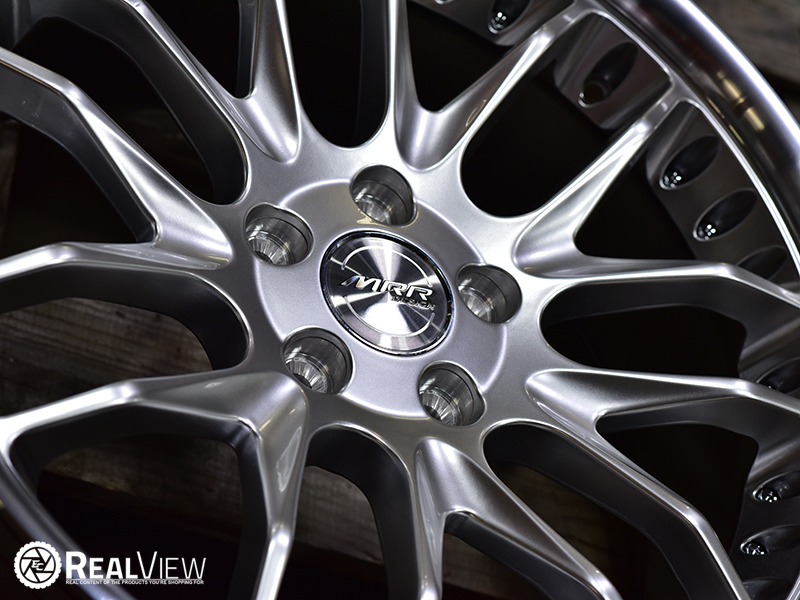 RealView of MRR GT7 Hyper Silver W/ Machined Lip - 19x8.5 +20 ...