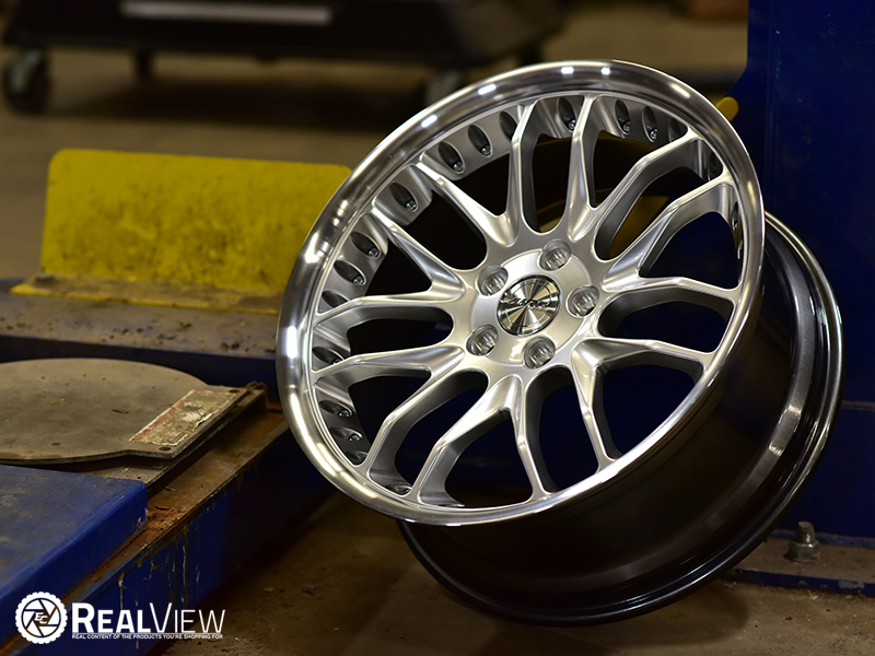 RealView of MRR GT7 Hyper Silver W/ Machined Lip - 19x8.5 +35 ...