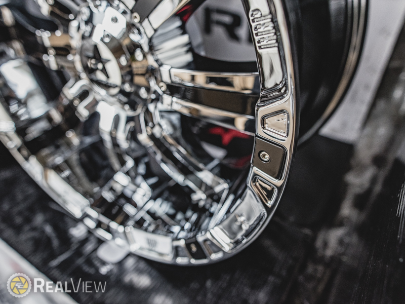 RealView of RBP 94R Chrome W/ Black Inserts - 22x10 -25 - 94R-2210-73-25C