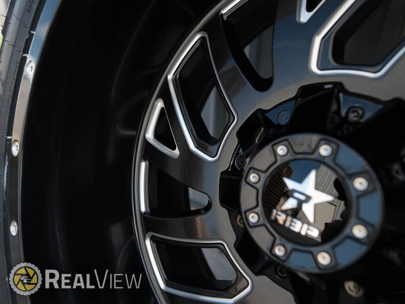 RealView of RBP 65R Glock Gloss Black W/ Milled Spokes - 22x12 -44 ...