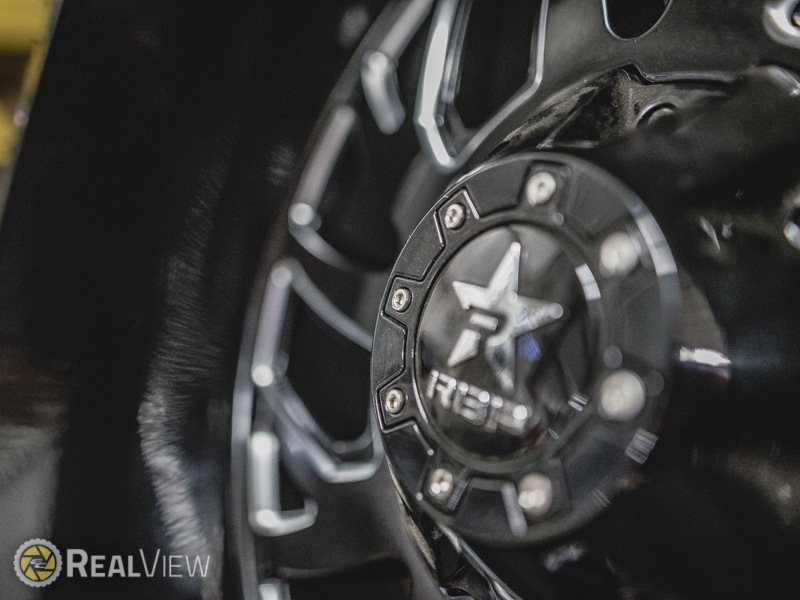 RealView of RBP 65R Glock Gloss Black W/ Milled Spokes - 22x12 -44 ...