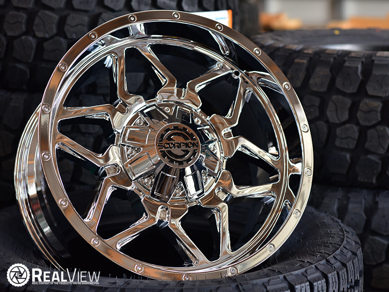 RealView of Scorpion SC-16 Chrome - 20x10 -19 - SC16-20101261351397-19C
