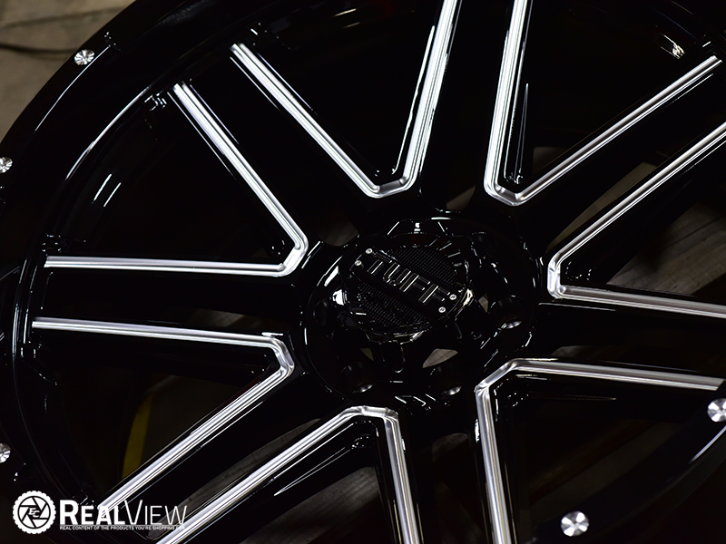 RealView of Tuff T17 Gloss Black W/ Milled Spokes - 24x11 -25 - 2411T17 ...