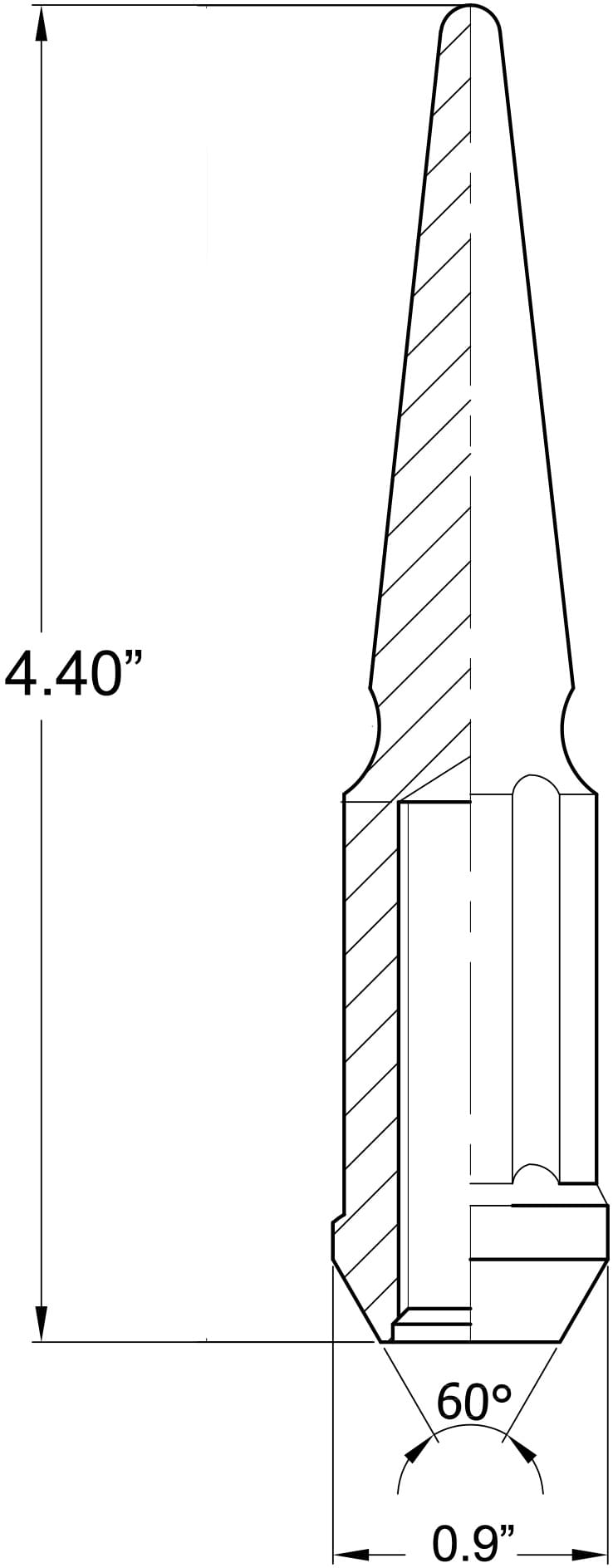 Install Kit | Spline Spike 1/2 [23 Lug] [Spline][Black]